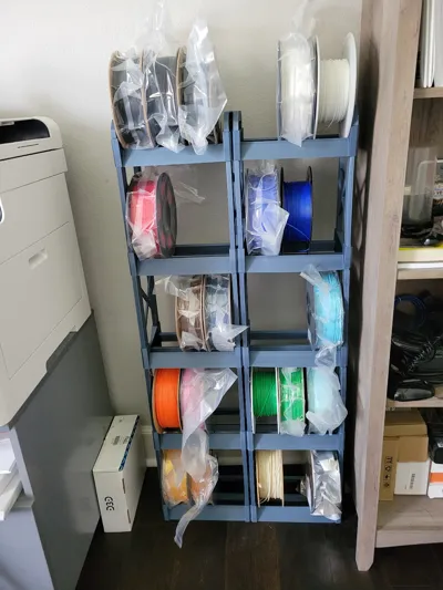 Sturdy Modular Filament Spool Rack Fully Printable by Antiphrasis ...