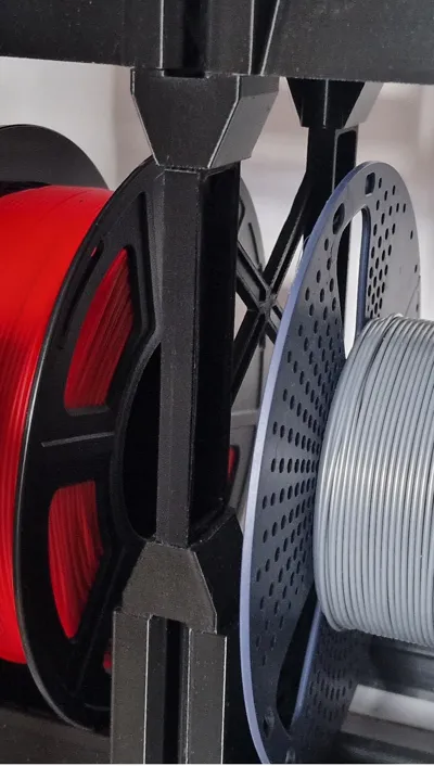 Sturdy Modular Filament Spool Rack Fully Printable by Antiphrasis ...