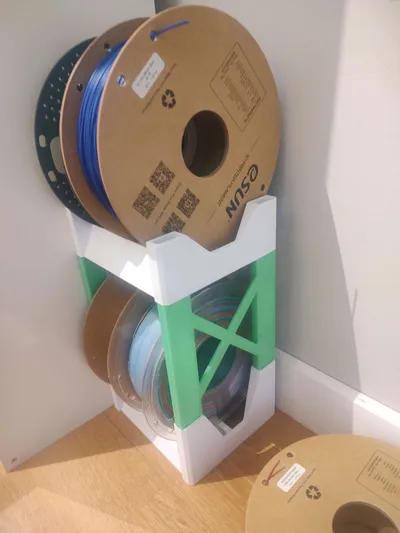 Sturdy Modular Filament Spool Rack Fully Printable by Antiphrasis ...