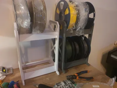 Sturdy Modular Filament Spool Rack Fully Printable by Antiphrasis ...