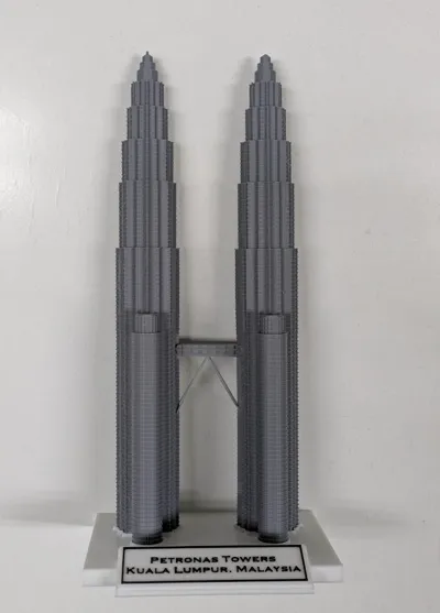 Petronas Towers Scale Model Display by maximdivirgilio MakerWorld ...