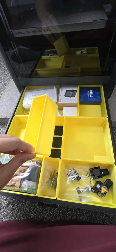 Storage drawer for P1P P1S X1C Printer riser by Sanja 3D MakerWorld ...