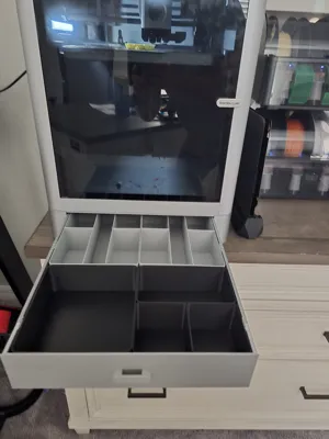 Storage drawer for P1P P1S X1C Printer riser by Sanja 3D MakerWorld ...