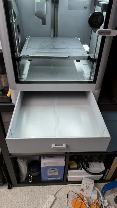 Storage drawer for P1P P1S X1C Printer riser by Sanja 3D MakerWorld ...