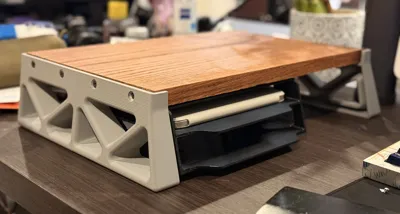 Monitor/Laptop Riser with Shelf - Free 3D Print Model - MakerWorld