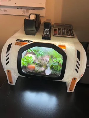 Spaceship Terrarium Monitor Riser by DKprints - MakerWorld