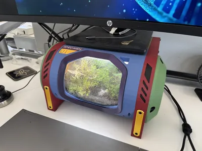 Spaceship Terrarium Monitor Riser by DKprints - MakerWorld