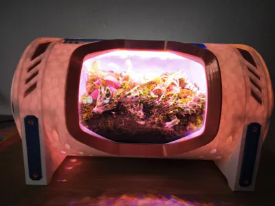Spaceship Terrarium Monitor Riser by DKprints - MakerWorld