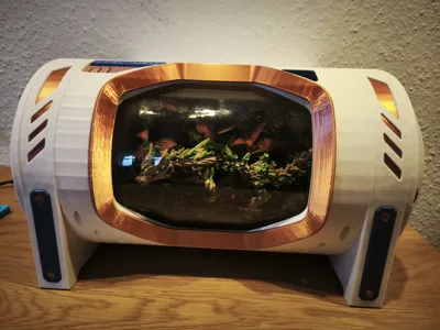Spaceship Terrarium Monitor Riser by DKprints - MakerWorld