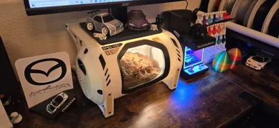 Spaceship Terrarium Monitor Riser by DKprints - MakerWorld