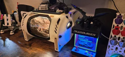 Spaceship Terrarium Monitor Riser by DKprints - MakerWorld