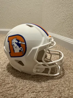Broncos Retro University of Denver Football Helmet by animuL67 ...