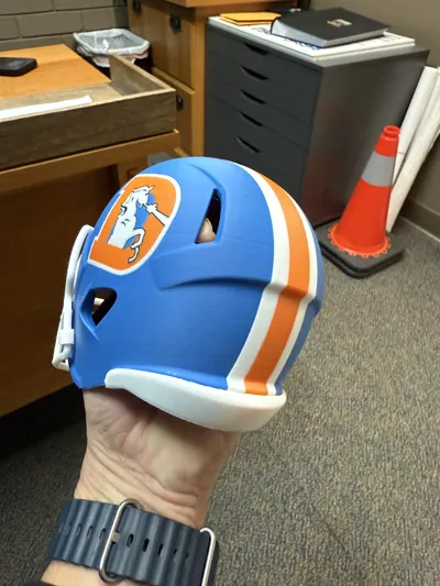 Broncos Retro University of Denver Football Helmet by animuL67 ...