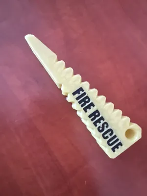 Fire Rescue Door Wedge - Free 3D Print Model - MakerWorld