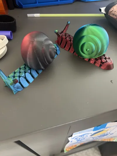 tender flexible snail, articulated - Free 3D Print Model - MakerWorld