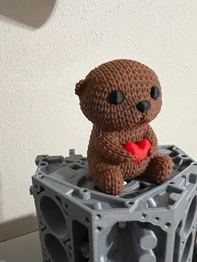 Heartfelt Knitted Otter by Bobby & Ari Conover MakerWorld: Download ...