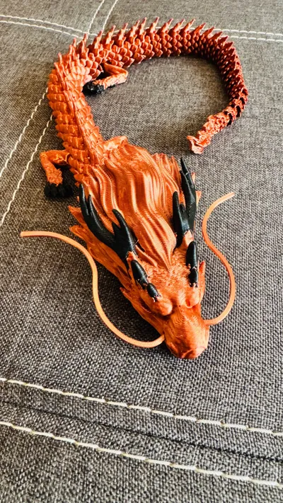 East Sea Dragon King—Ao Guang【Articulated Dragon】 by 黑日 - MakerWorld