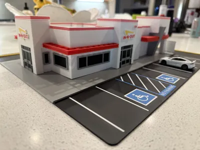 IN-N-OUT Model Set - Hot Wheels Display 1:64 Scale by LAYRLAB ...