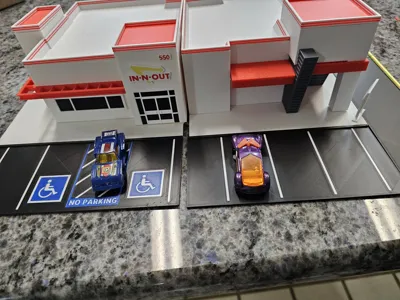 IN-N-OUT Model Set - Hot Wheels Display 1:64 Scale by LAYRLAB ...