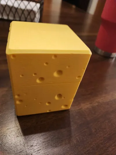 Cheese - Hinged MTG Commander Deck box - Free 3D Print Model - MakerWorld