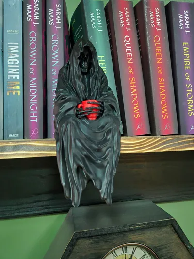 Sitting Grim Reaper with Teacup | (Book)shelf Deco by KariMakerWorld ...