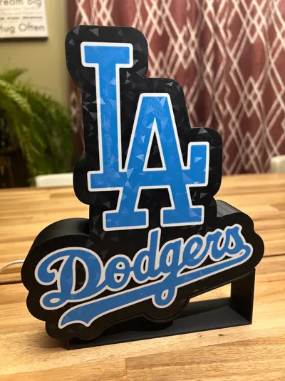 LA Dodgers light box by eulisesalarcon MakerWorld: Download Free 3D Models