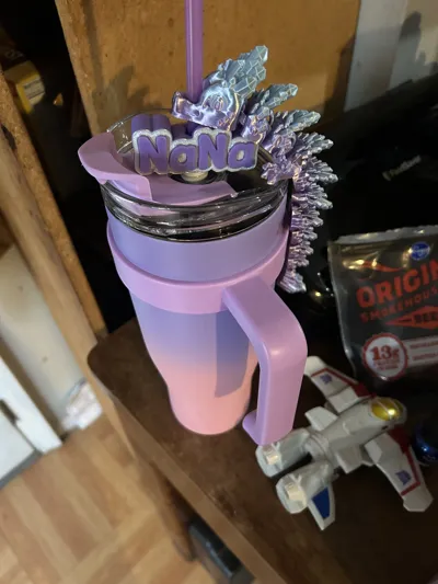 Nana Straw Topper by ClintonGid - MakerWorld