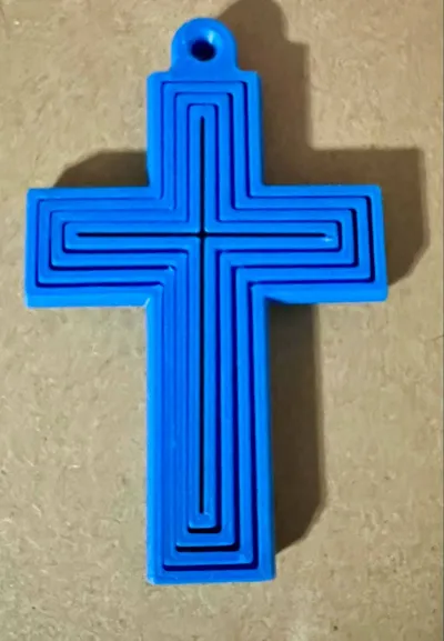 Fidget Cross key chain charm by BlackSheepStudio MakerWorld: Download ...