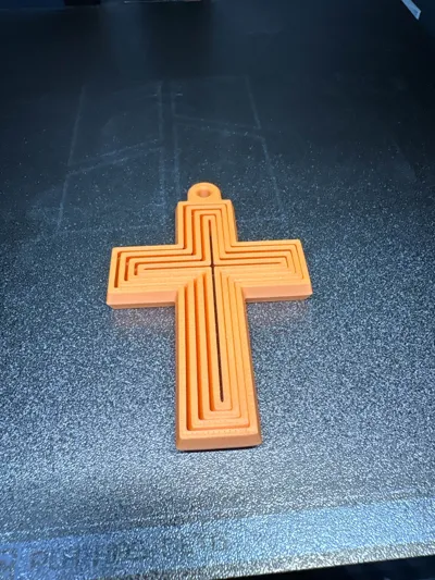 Fidget Cross key chain charm by BlackSheepStudio MakerWorld: Download ...