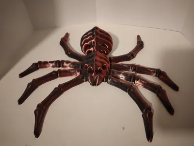 Flexi Skeleton Spider V2 by 3DPrintyi MakerWorld: Download Free 3D Models