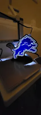 Detroit Lions Light Box by ABC3DPRINTS MakerWorld: Download Free 3D Models