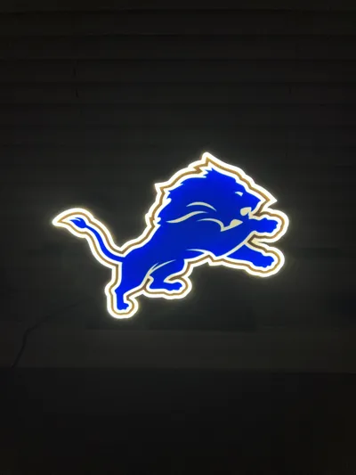 Detroit Lions Light Box by ABC3DPRINTS MakerWorld: Download Free 3D Models