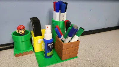 Super Mario Desk Organizer by Casadom MakerWorld: Download Free 3D Models