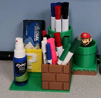 Super Mario Desk Organizer by Casadom MakerWorld: Download Free 3D Models