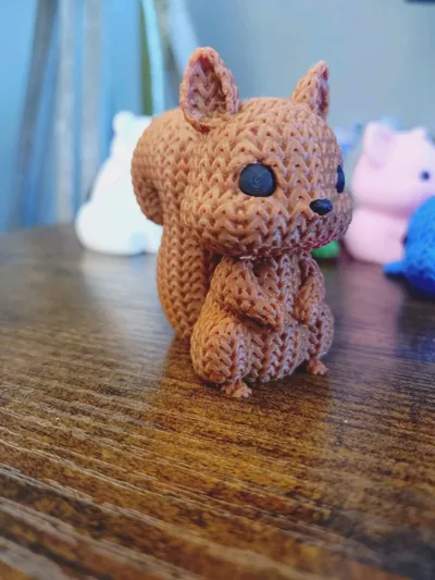 Knitted Squirrel by Smoggy3D - MakerWorld