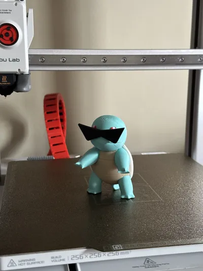 Squirtle Split Model Pokemon; Glasses Included! by ABC3D Models MakerWorld: Download Free 3D Models