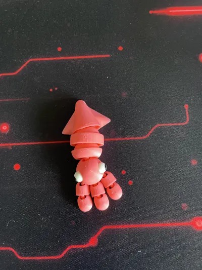 Flexi Cute Squid Keychain by ilya91 MakerWorld: Download Free 3D Models