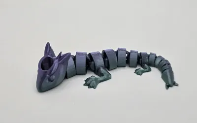 Articulated Flexi Dragon Straw Topper Remixed by Crying Hearts 3D ...