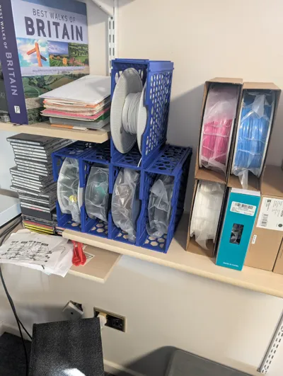 Stackable filament spool storage rack by AnalogKnight MakerWorld ...