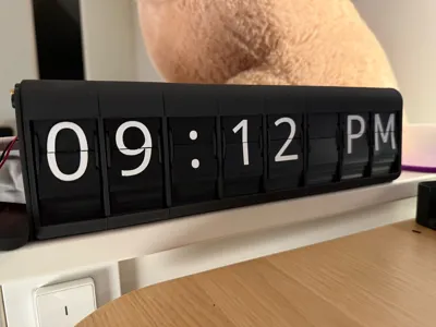 Split Flap Display - Modular, With Web Interface by Morgan Manly MakerWorld: Download Free 3D Models