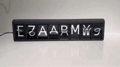 Split Flap Display - Modular, With Web Interface by Morgan Manly MakerWorld: Download Free 3D Models