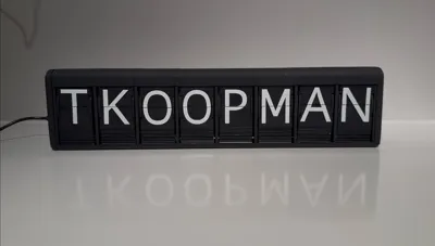 Split Flap Display - Modular, With Web Interface by Morgan Manly MakerWorld: Download Free 3D Models