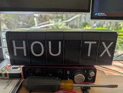 Split Flap Display - Modular, With Web Interface - Free 3D Print Model ...