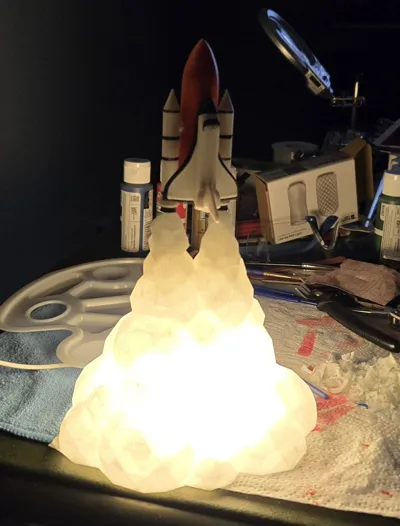 Space Shuttle Lamp (AMS not required) by hollowmaker MakerWorld ...