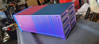 Shipping Container Monitor Riser Display - Free 3D Print Model - MakerWorld