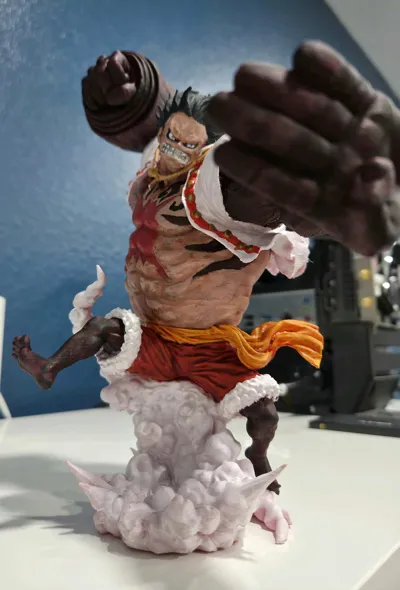 [Hand-painted] One Piece Luffy enraged - Free 3D Print Model - MakerWorld