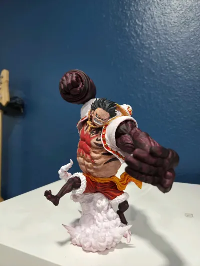 [Hand-painted] One Piece Luffy enraged - Free 3D Print Model - MakerWorld