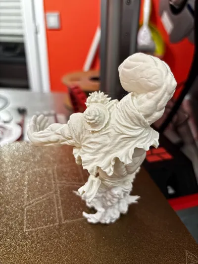 [Hand-painted] One Piece Luffy enraged - Free 3D Print Model - MakerWorld