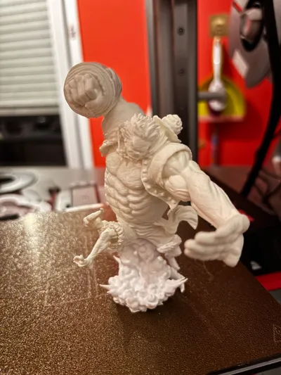 [Hand-painted] One Piece Luffy enraged - Free 3D Print Model - MakerWorld