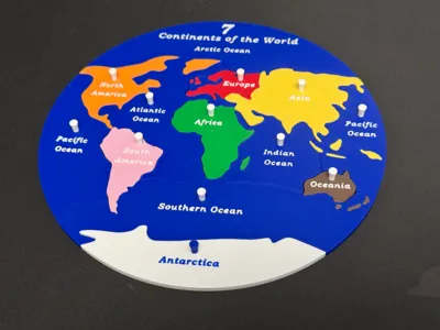 7 Continents Puzzle by Stag 3D - MakerWorld